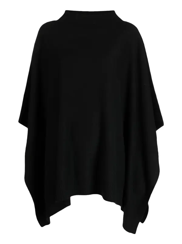 Vince Slit-sleeve Cashmere Jumper - Black