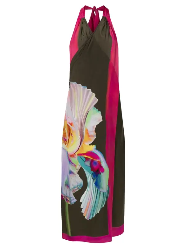 LENNY NIEMEYER Floral-print Silk Midi Dress - Multicolour