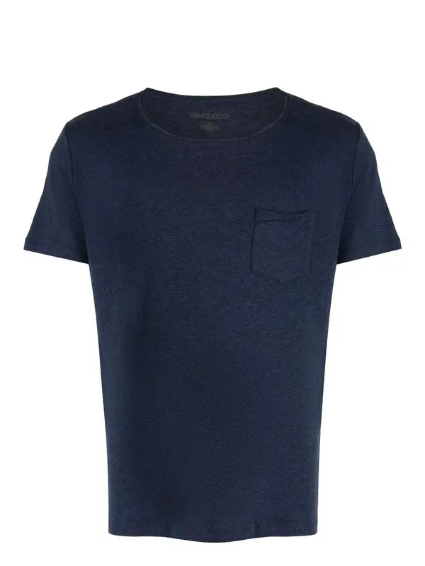 PRIVATE STOCK LABS The Hector Crew-neck T-shirt - Blue