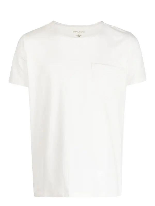 PRIVATE STOCK LABS Cyrus Patch-pocket T-shirt - White