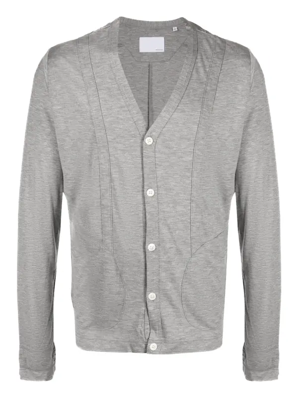 PRIVATE STOCK LABS Constantine Mélange-effect Cardigan - Grey