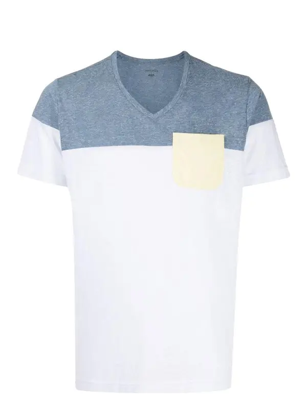 PRIVATE STOCK LABS The Troy Colour-block T-shirt - White