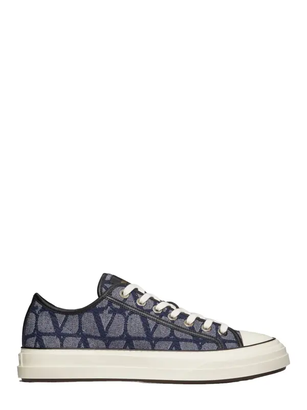 Valentino Garavani Toile Iconographe Sneakers - Blue