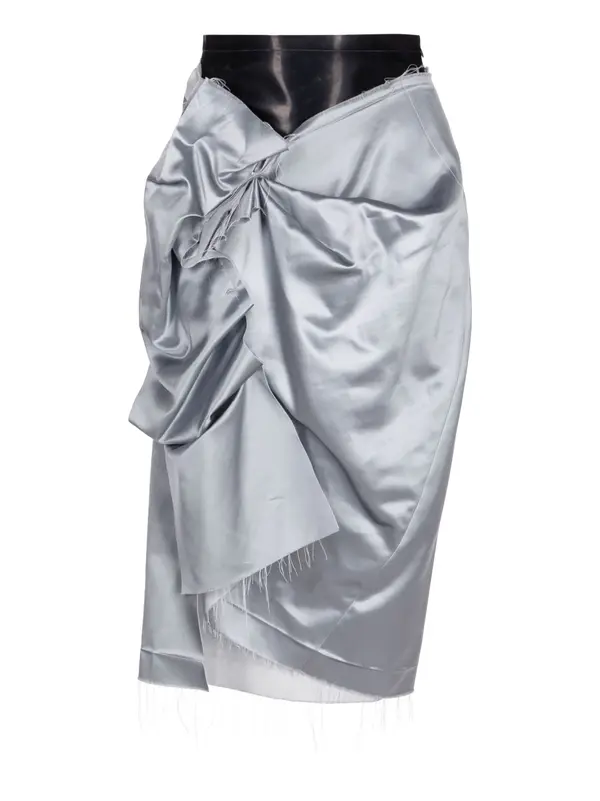 MAISON MARGIELA Deconstructed Satin Skirt - Blue