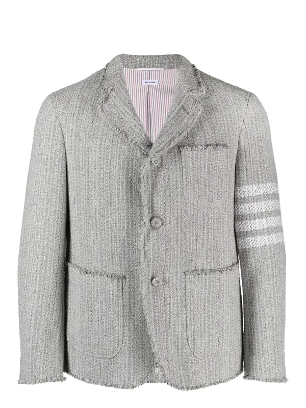 Thom Browne 4-bar Stripe Blazer - Grey