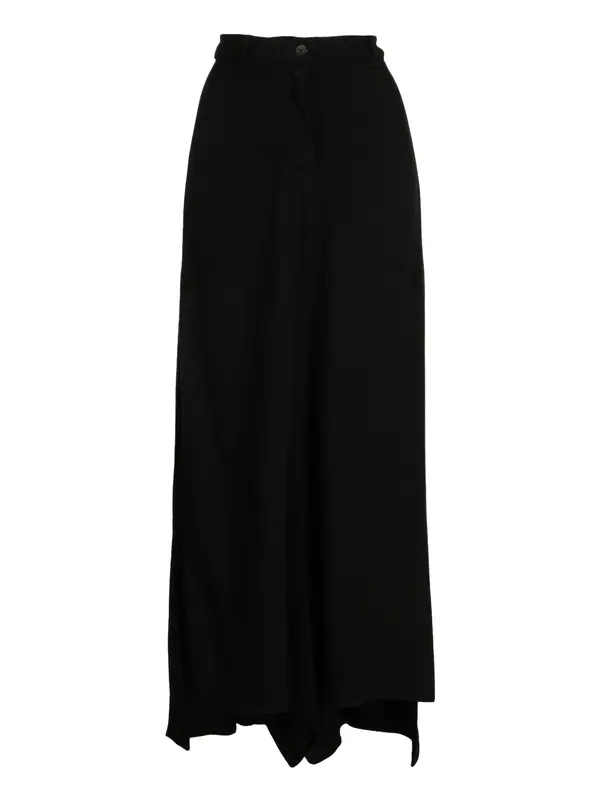 Masnada Wide-leg High-waist Trousers - Black