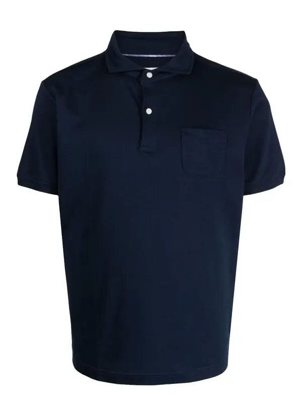 PRIVATE STOCK LABS Lear Short-sleeve Polo Shirt - Blue
