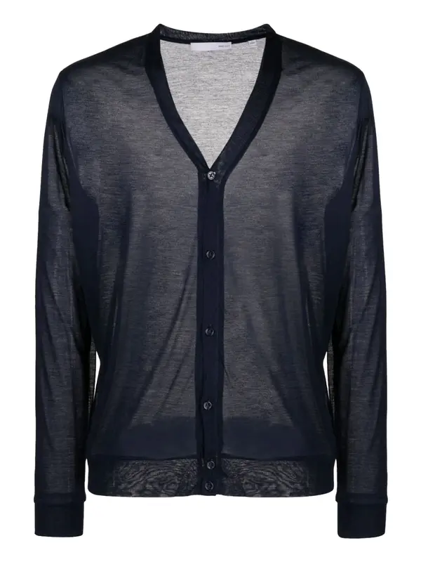 PRIVATE STOCK LABS Nero Semi-sheer Cardigan - Blue