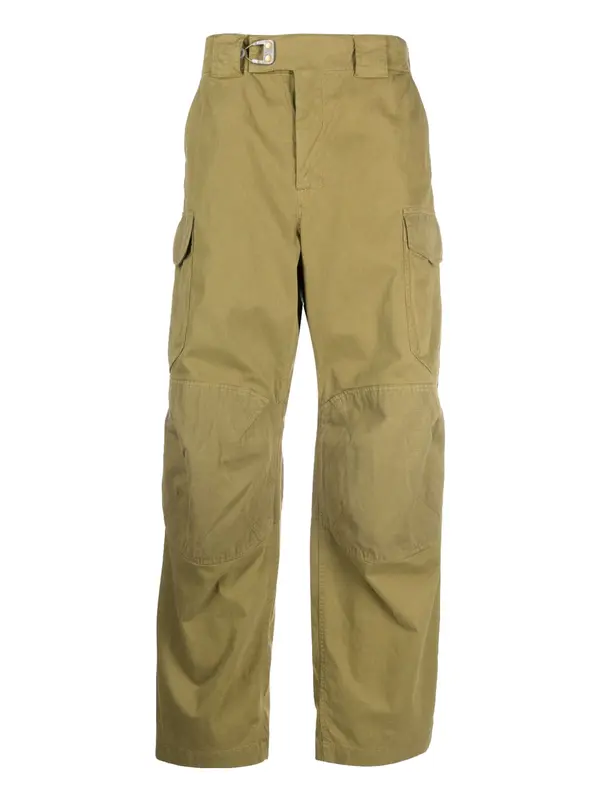 OBJECTS IV LIFE Organic Cotton Cargo Trousers - Green