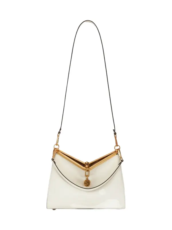 Etro Medium Vela Leather Shoulder Bag - White