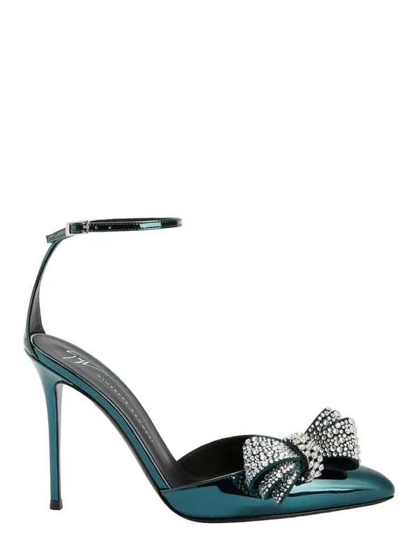 GIUSEPPE ZANOTTI 105mm Mahrtina Pumps - Green