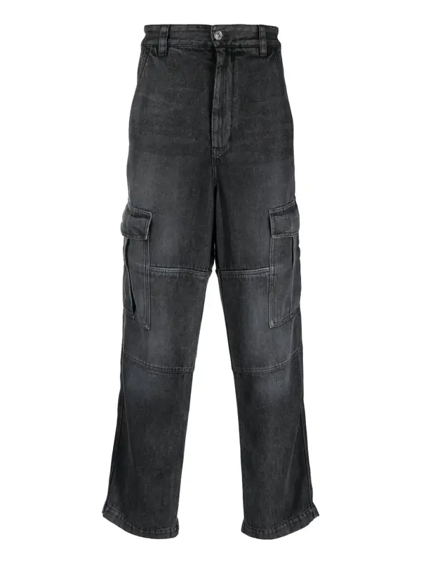 MARANT Terence Mid-rise Cargo Jeans - Black