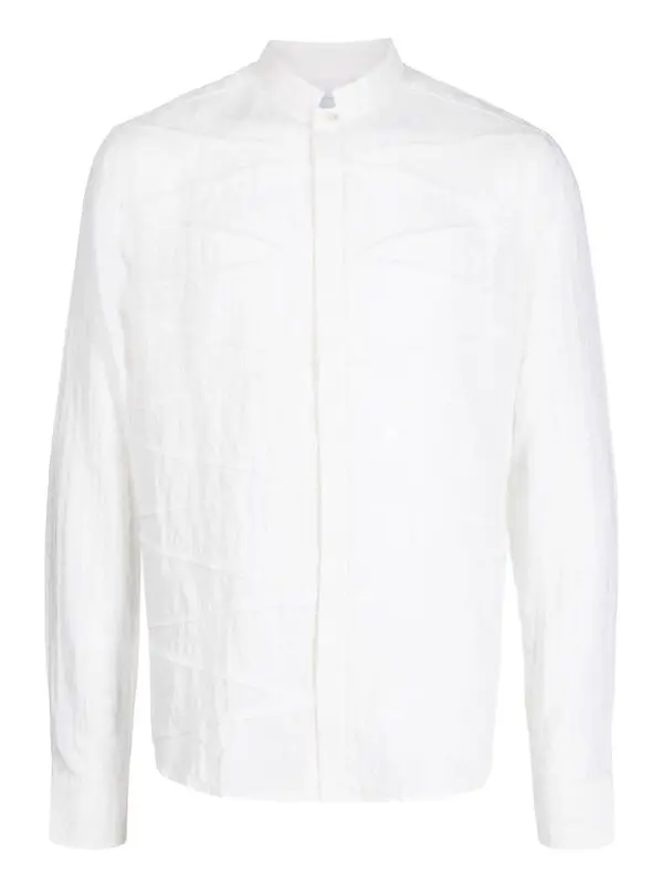 PRIVATE STOCK LABS Sun Tzu Exposed-seam Shirt - White