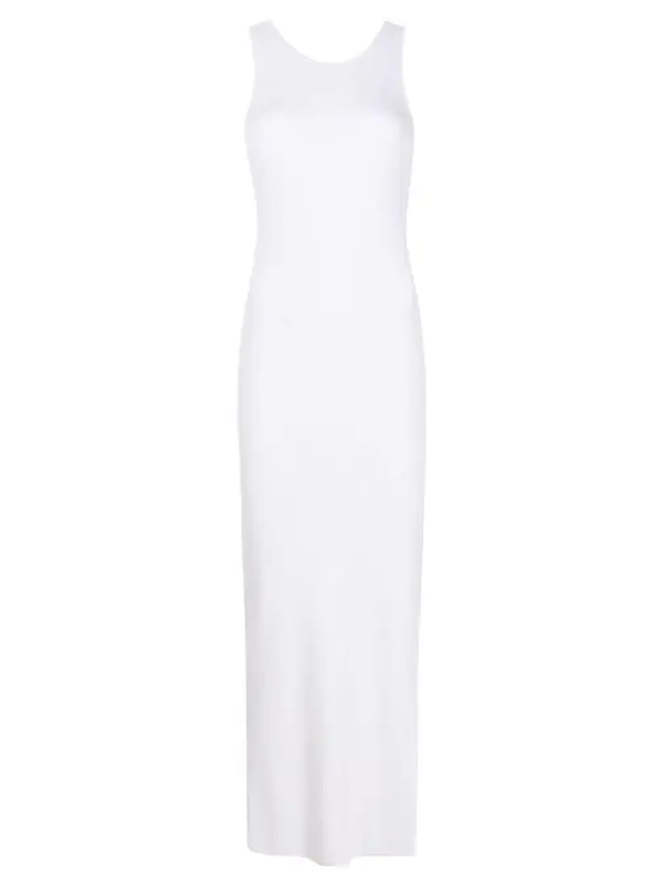 Michael Kors Ribbed-knit Tank Maxi Dress - White