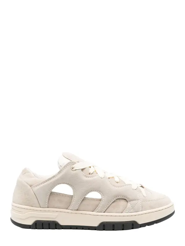 SANTHA Lace-up Sneakers - Neutrals