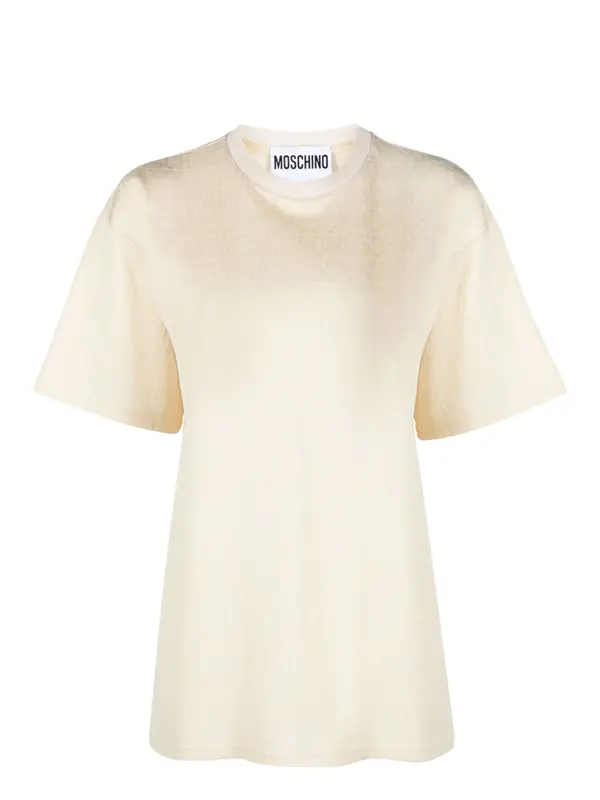 Moschino Print T-shirt - Neutrals