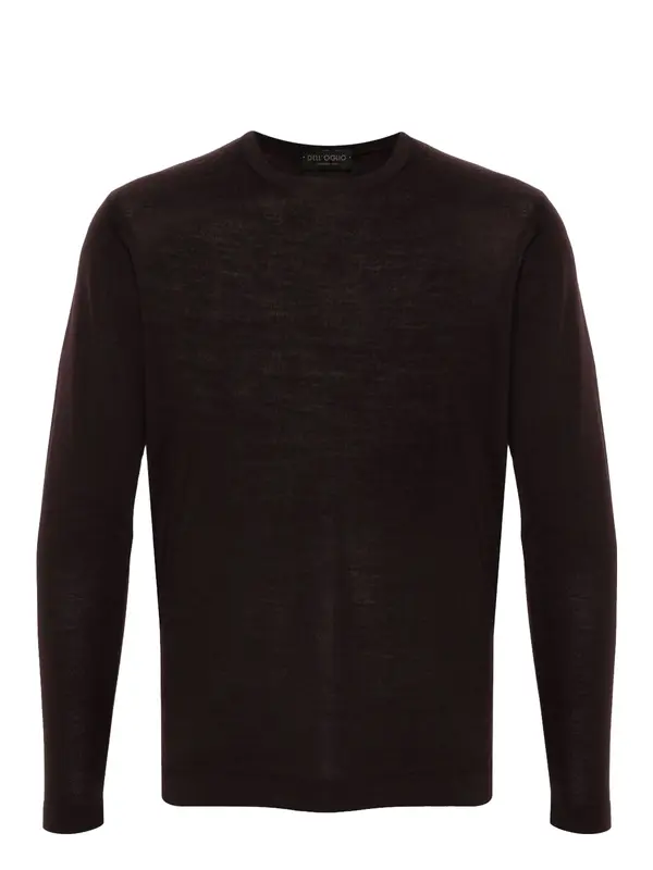 DELL'OGLIO Crew-neck Jumper - Purple