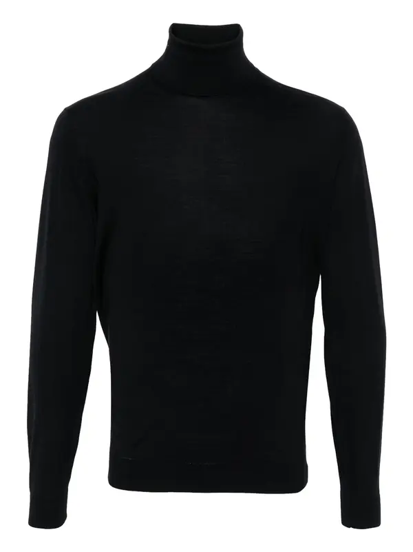 DELL'OGLIO Roll-neck Jumper - Blue