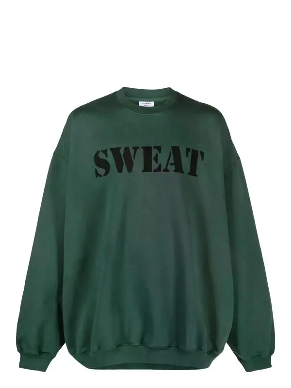 Vetements Cotton-blend Sweatshirt - Green