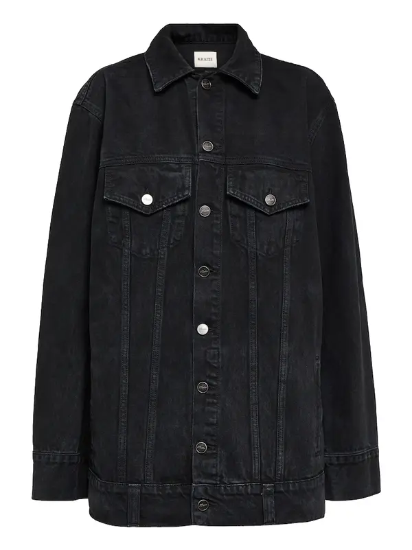 Khaite Cotton Denim Jacket - Black
