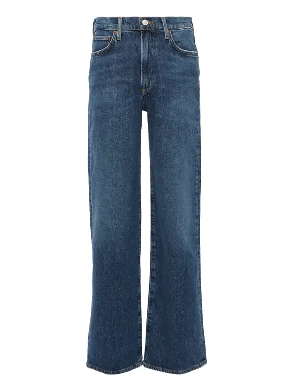 AGOLDE Harper Mid-rise Straight Leg Jeans - Blue