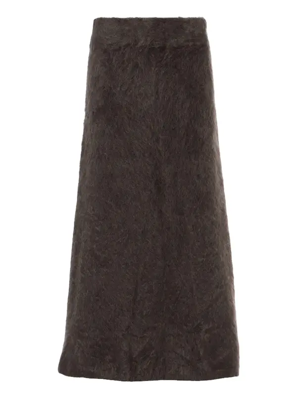 LISA YANG Asta Maxi Skirt - Brown