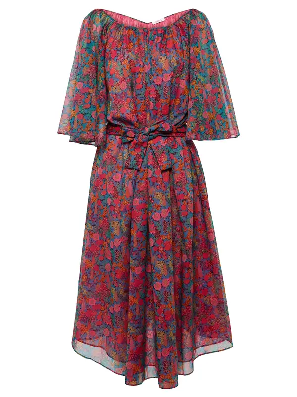 ERES Daisy Floral Cotton Midi Dress - Multicoloured