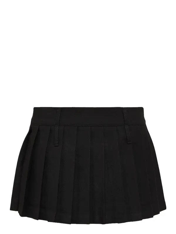 THE FRANKIE SHOP Blake Pleated Miniskirt - Black
