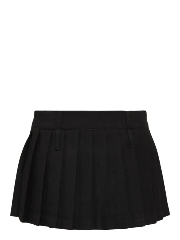 THE FRANKIE SHOP Blake Pleated Miniskirt - Black