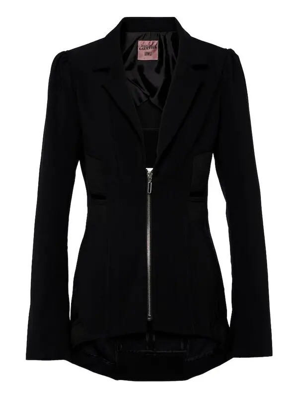 JEAN PAUL GAULTIER Zipped Blazer - Black
