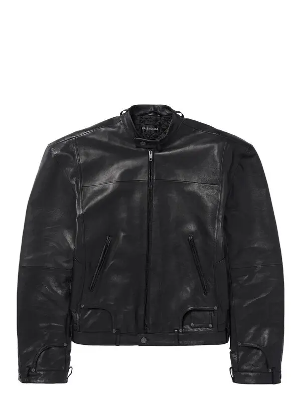 Balenciaga Leather Jacket - Black