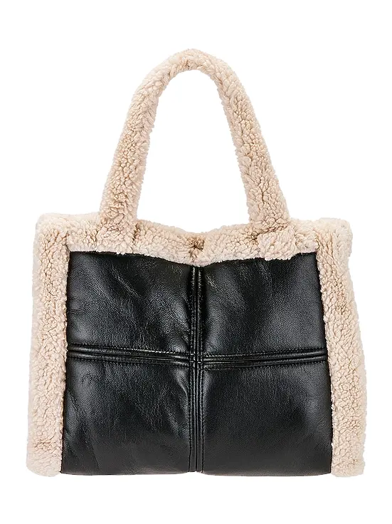 LAMARQUE Zoey Tote - Black & Ivory