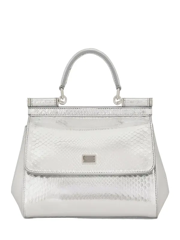 Dolce & Gabbana Small Sicily Handbag - Silver
