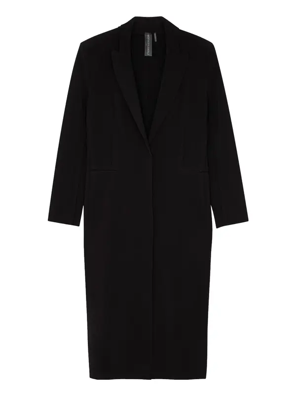 Norma Kamali Stretch-jersey Coat - Black