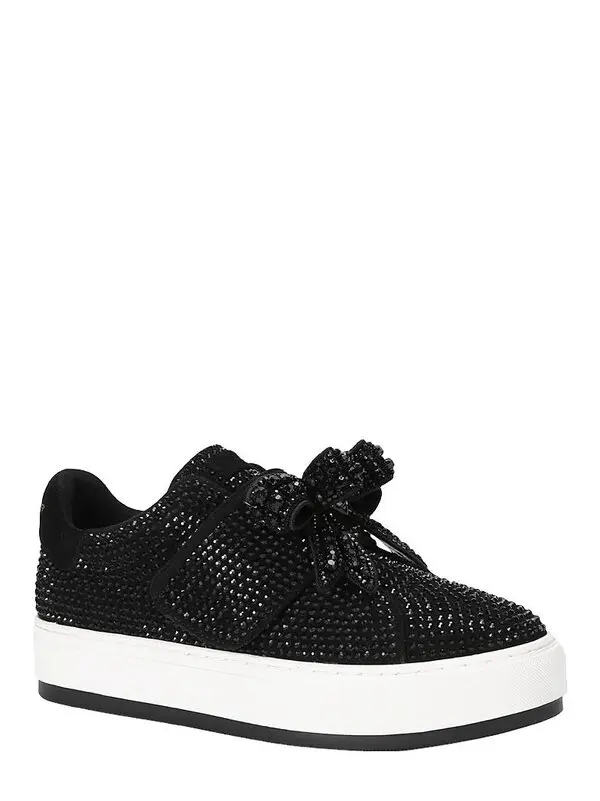 Kurt Geiger Laney Bow Low Top Sneakers - Black