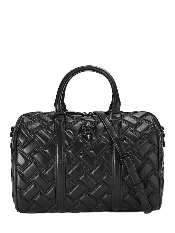 Kurt Geiger Kensington Boston Drench Bowling Bag - Black