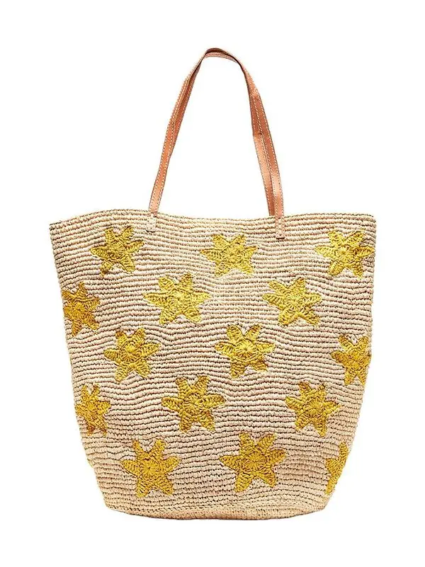 Mar Y Sol Large Raffia Tote - Soleil