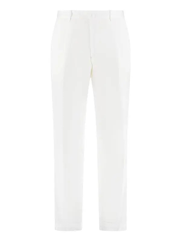 THE (ALPHABET) The Cotton Chino Trousers - White