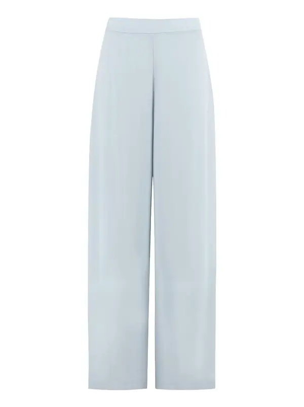 CLIPS High-waist Wide-leg Trousers - Blue