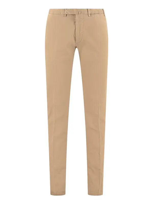 THE (ALPHABET) The Cotton Chino Trousers - Brown
