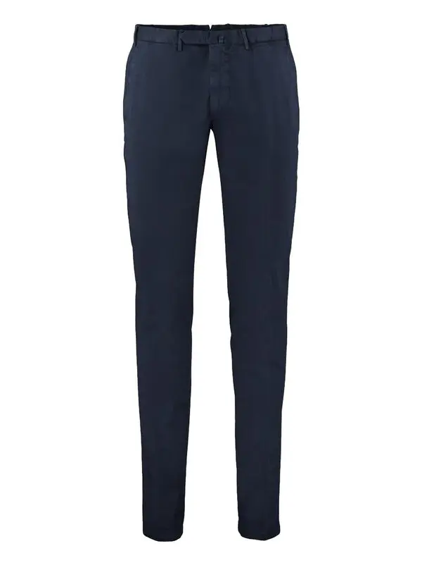 THE (ALPHABET) The Cotton Chino Trousers - Blue