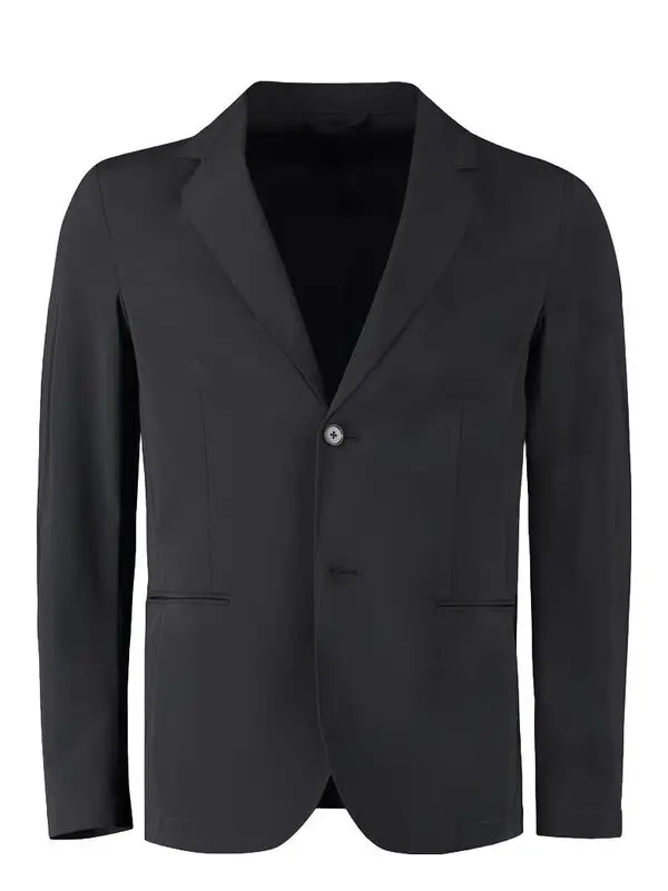 THE (ALPHABET) Single-breasted Two-button Jacket - Black