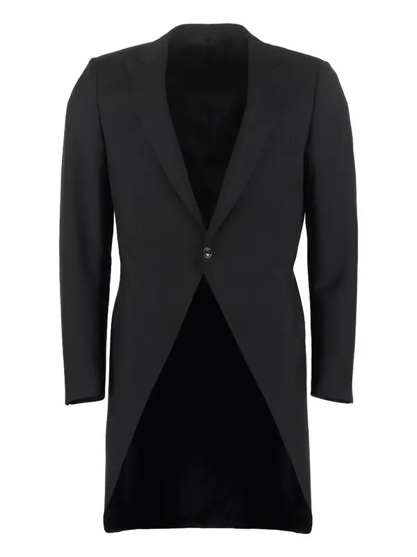 Canali Wool Tailored Jacket - Black