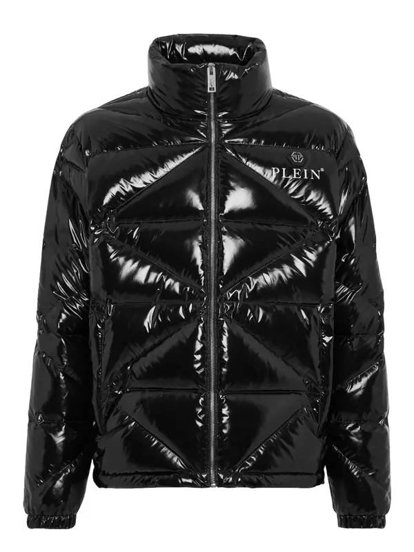 Philipp Plein Logo-plaque Padded Jacket - Black