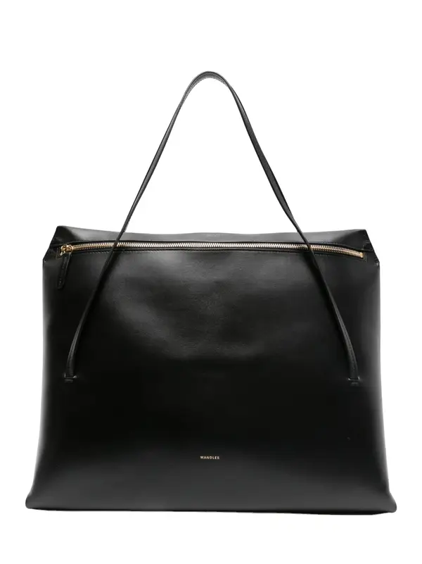 WANDLER Jo Leather Tote Bag - Black