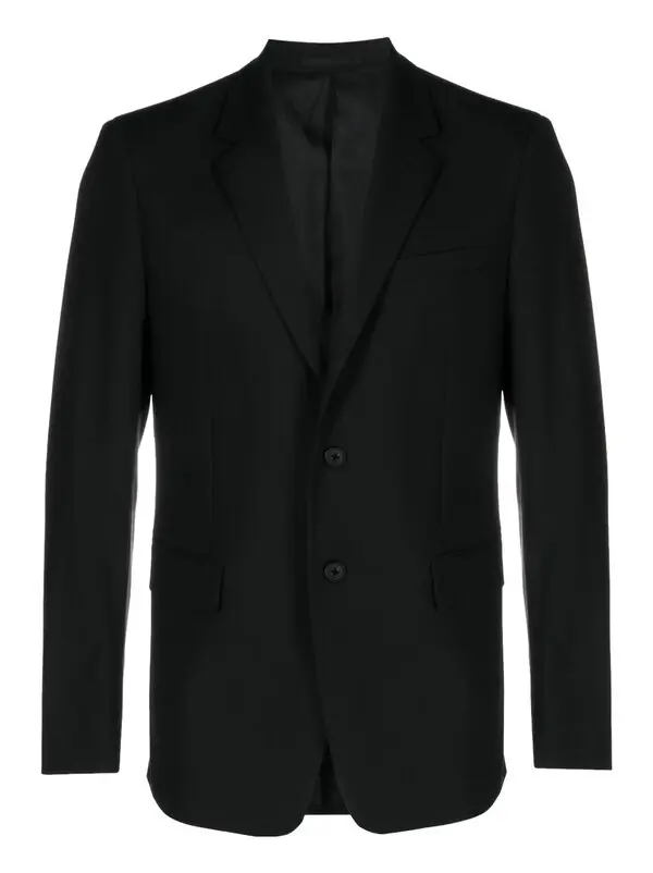 Theory Single-breasted Virgin Wool-blend Blazer - Black