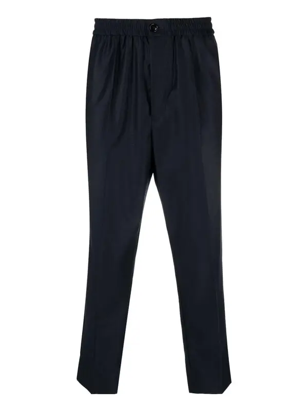 Ami Cropped Tailored Trousers - Blue