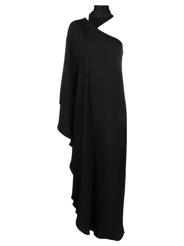 TALLER MARMO Bolkan One-shoulder Maxi Dress - Black