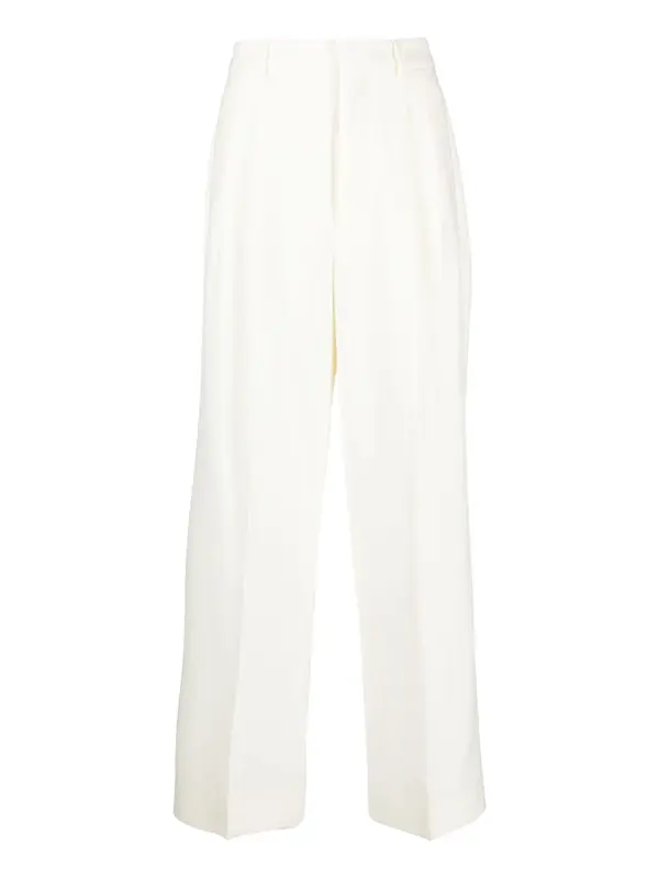Ami High-waisted Flared Trousers - 185 Ivory
