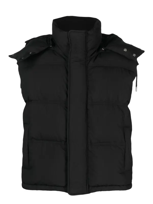 Ami Hooded Padded Gilet - Black